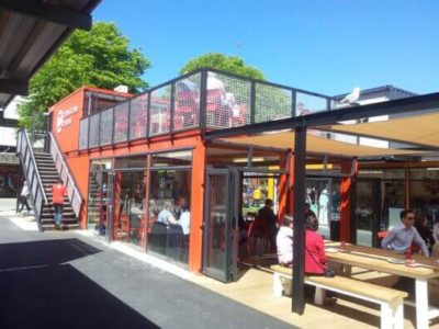 Shipping container shopping mall - MATRIX LIVING